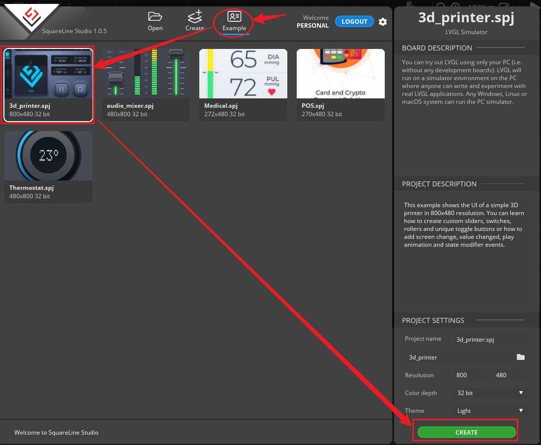 【嵌入式Linux应用开发】SquareLine Studio与LVGL模拟器 | 摘星